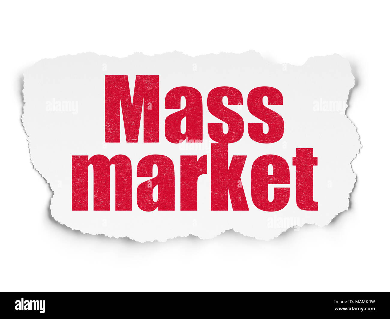 Advertising concept: Mass Market on Torn Paper background Stock Photo ...