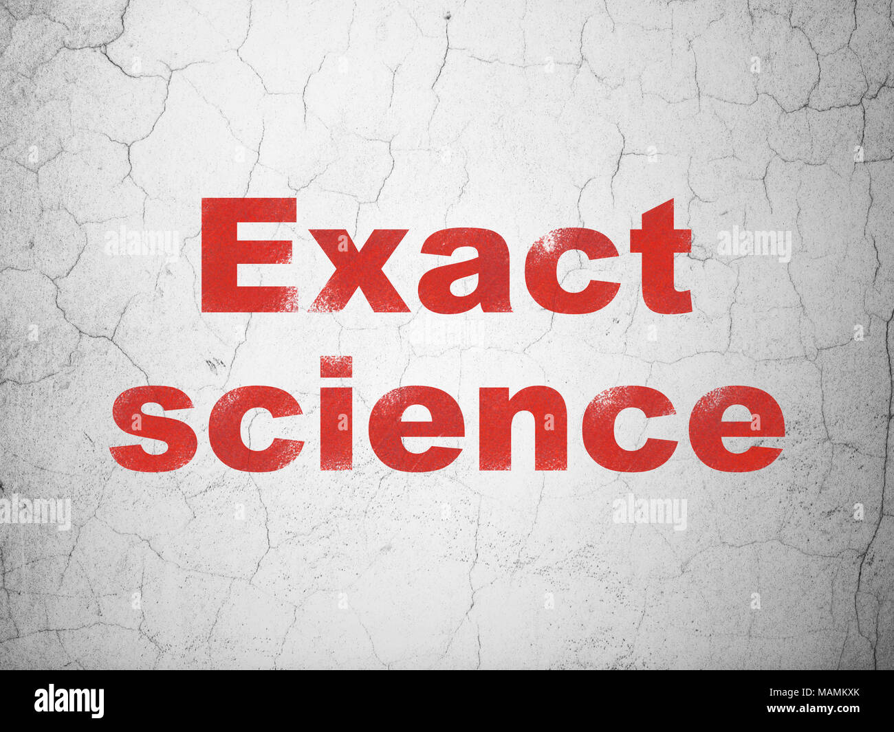 Science concept: Exact Science on wall background Stock Photo - Alamy