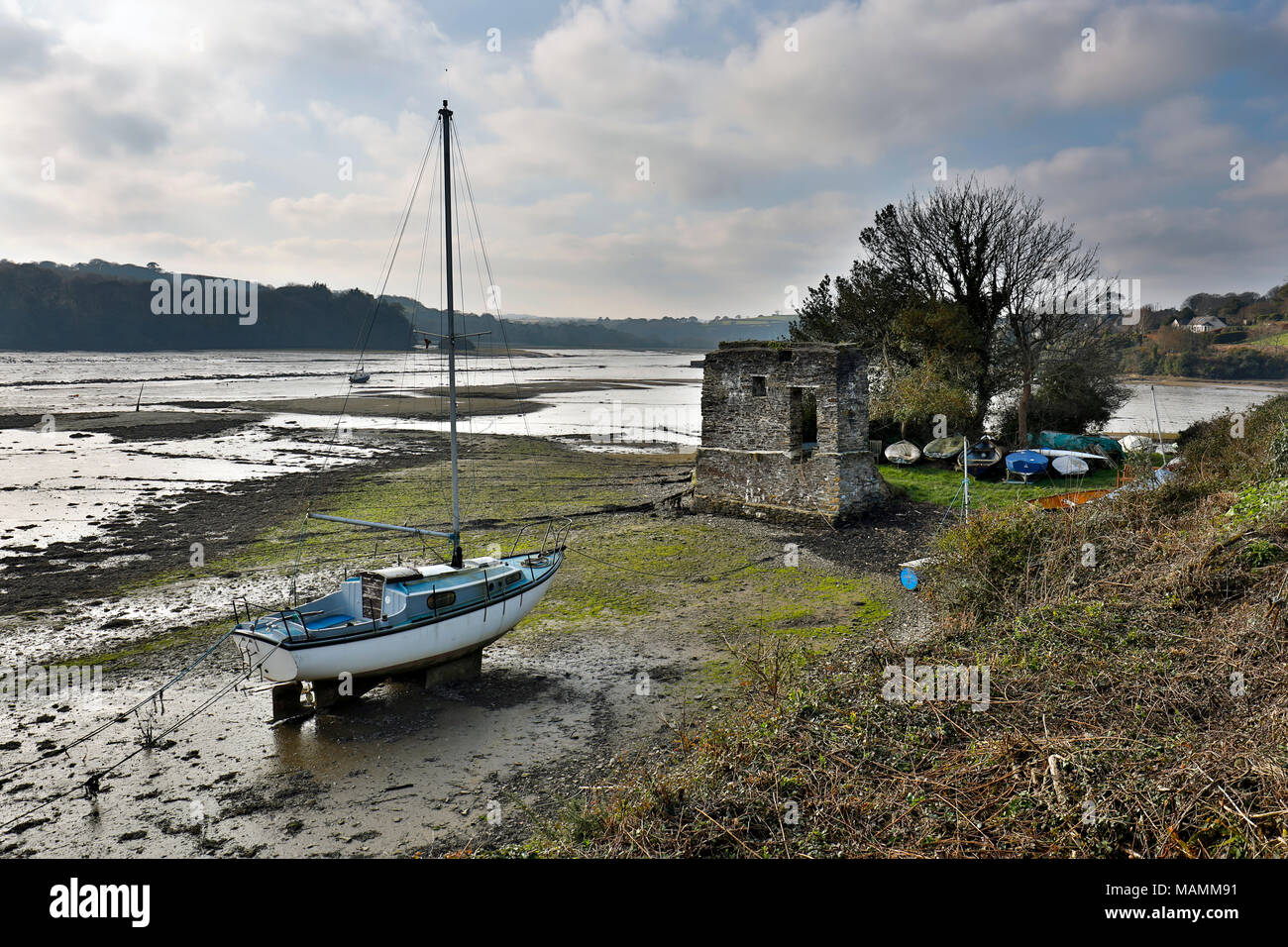 Devoran; Carnon River; Cornwall; UK Stock Photo - Alamy
