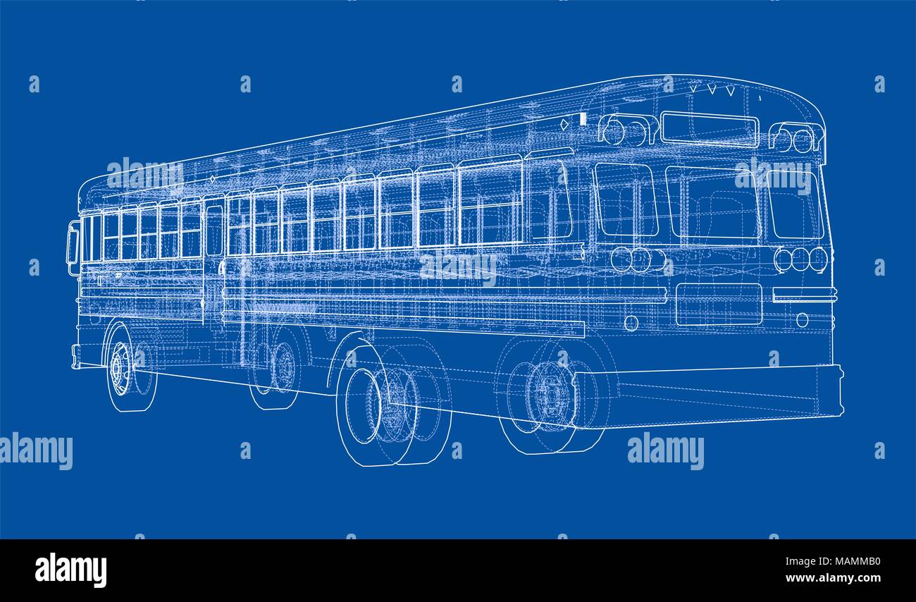 School bus outline Stock Photo - Alamy