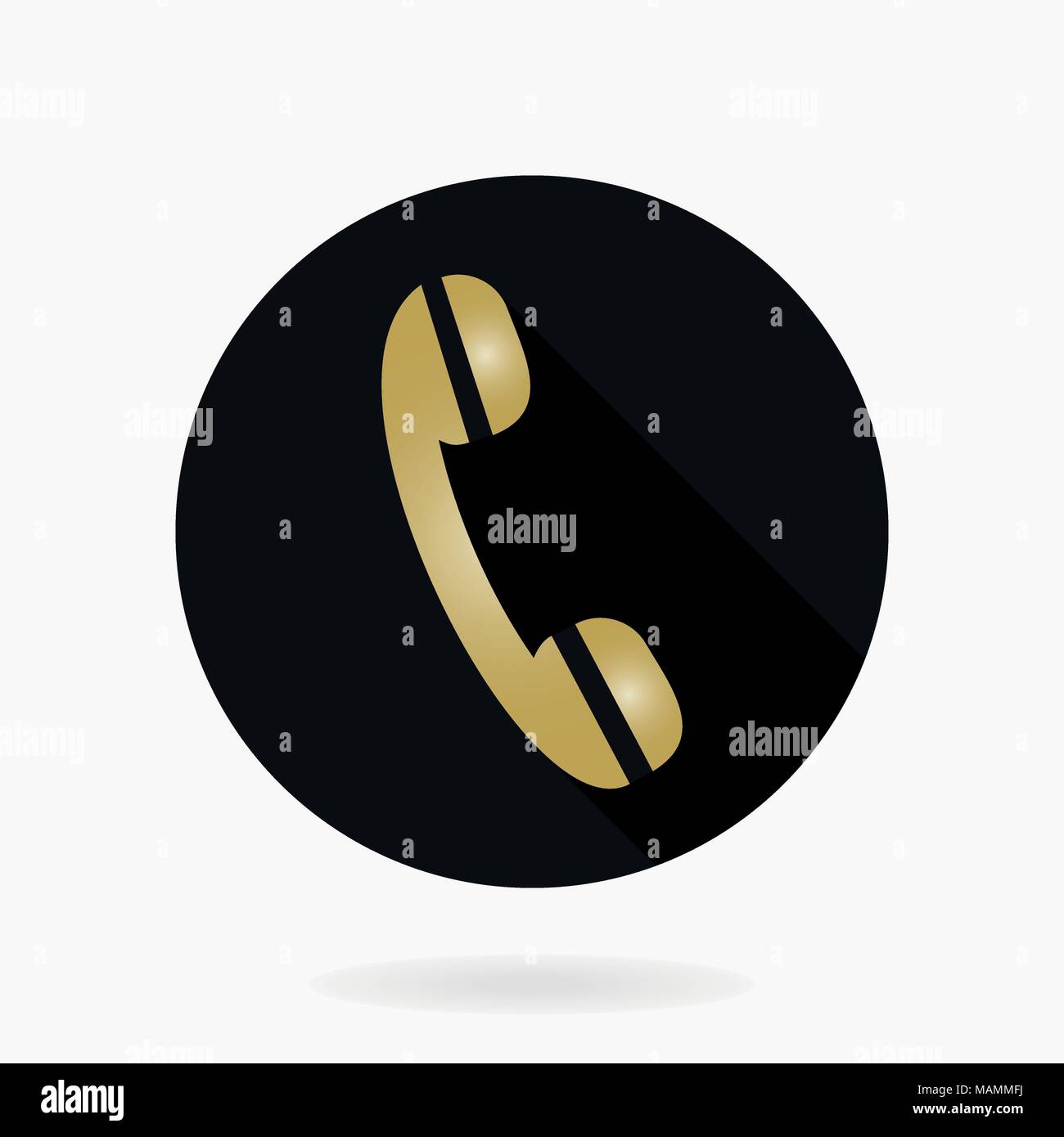 Telephone Icon Vector Stock Vector Images - Alamy