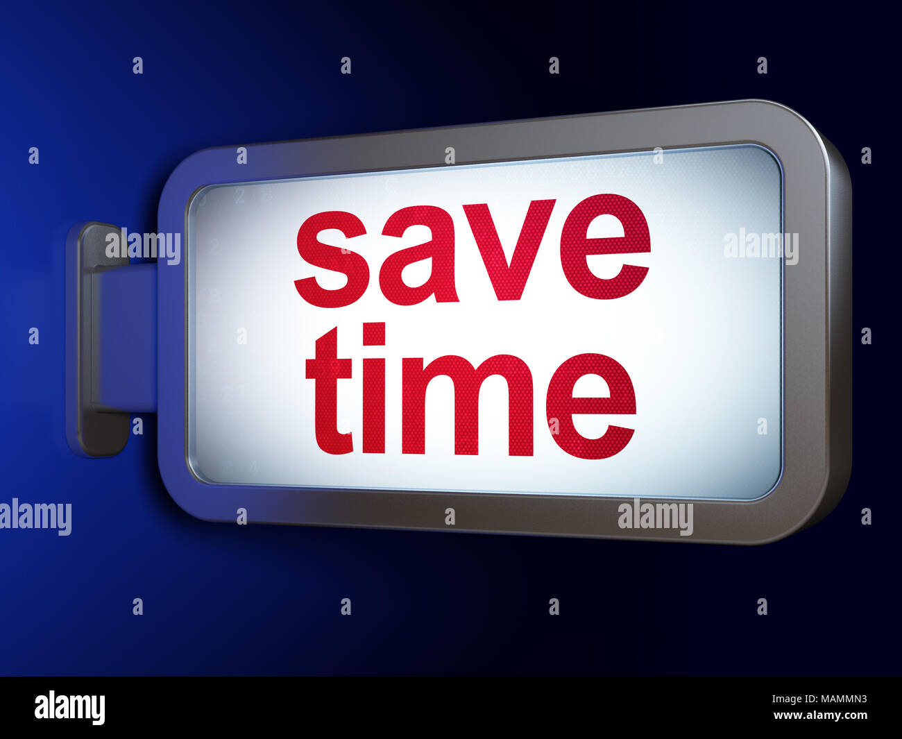 Timeline concept: Save Time on billboard background Stock Photo - Alamy