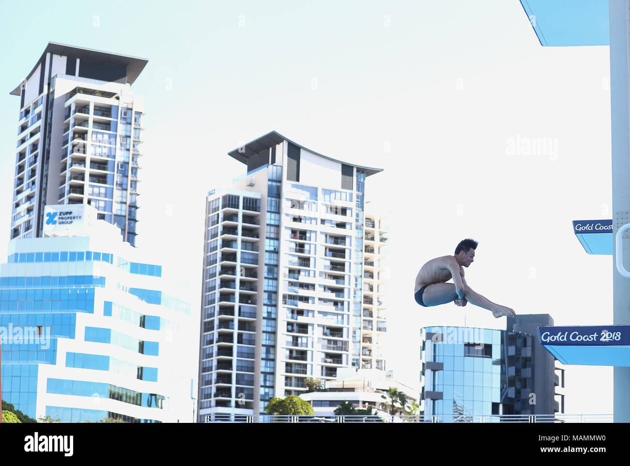Team England's Tom Daley during at training session at the Optus ...