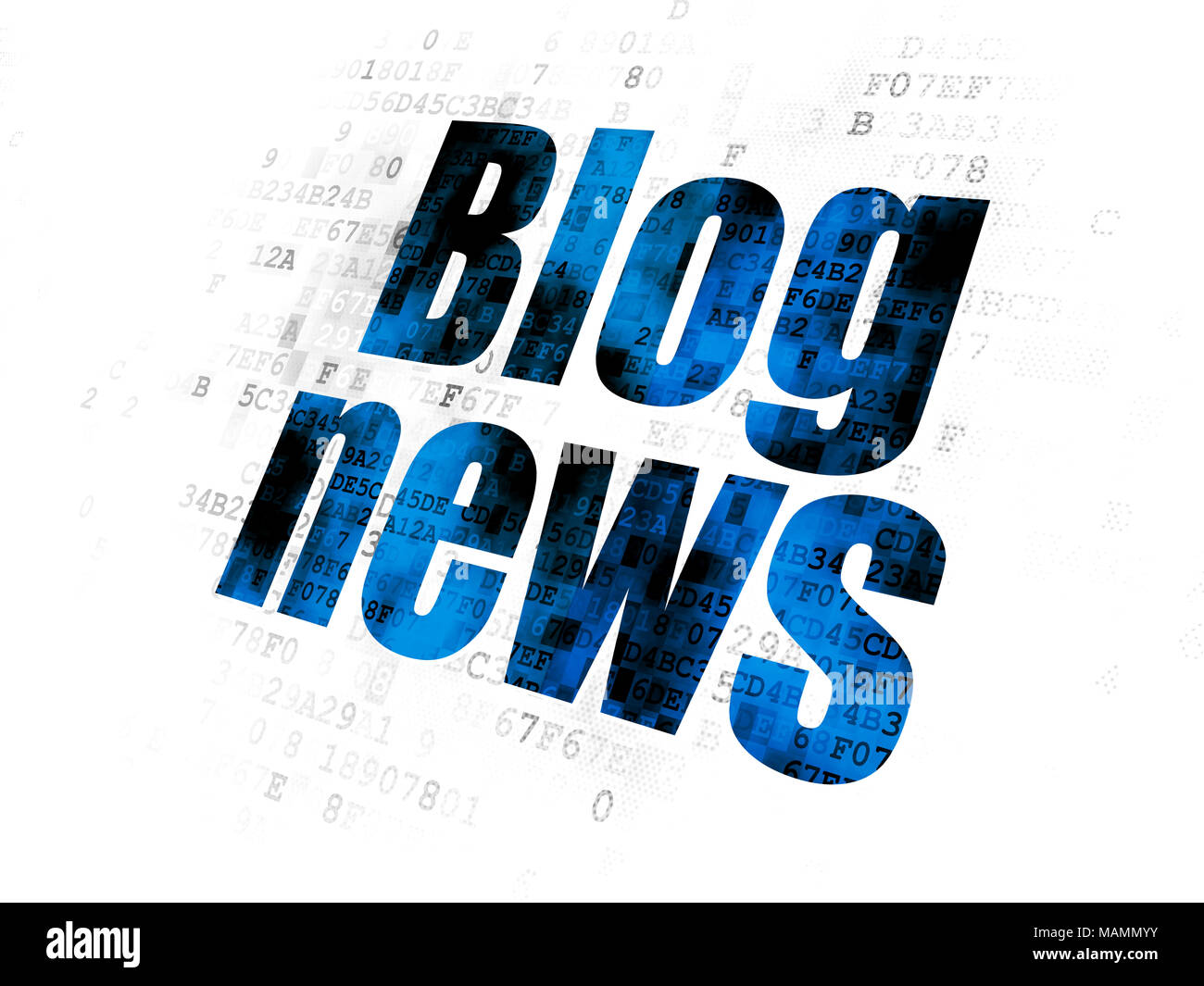 News concept: Blog News on Digital background Stock Photo - Alamy