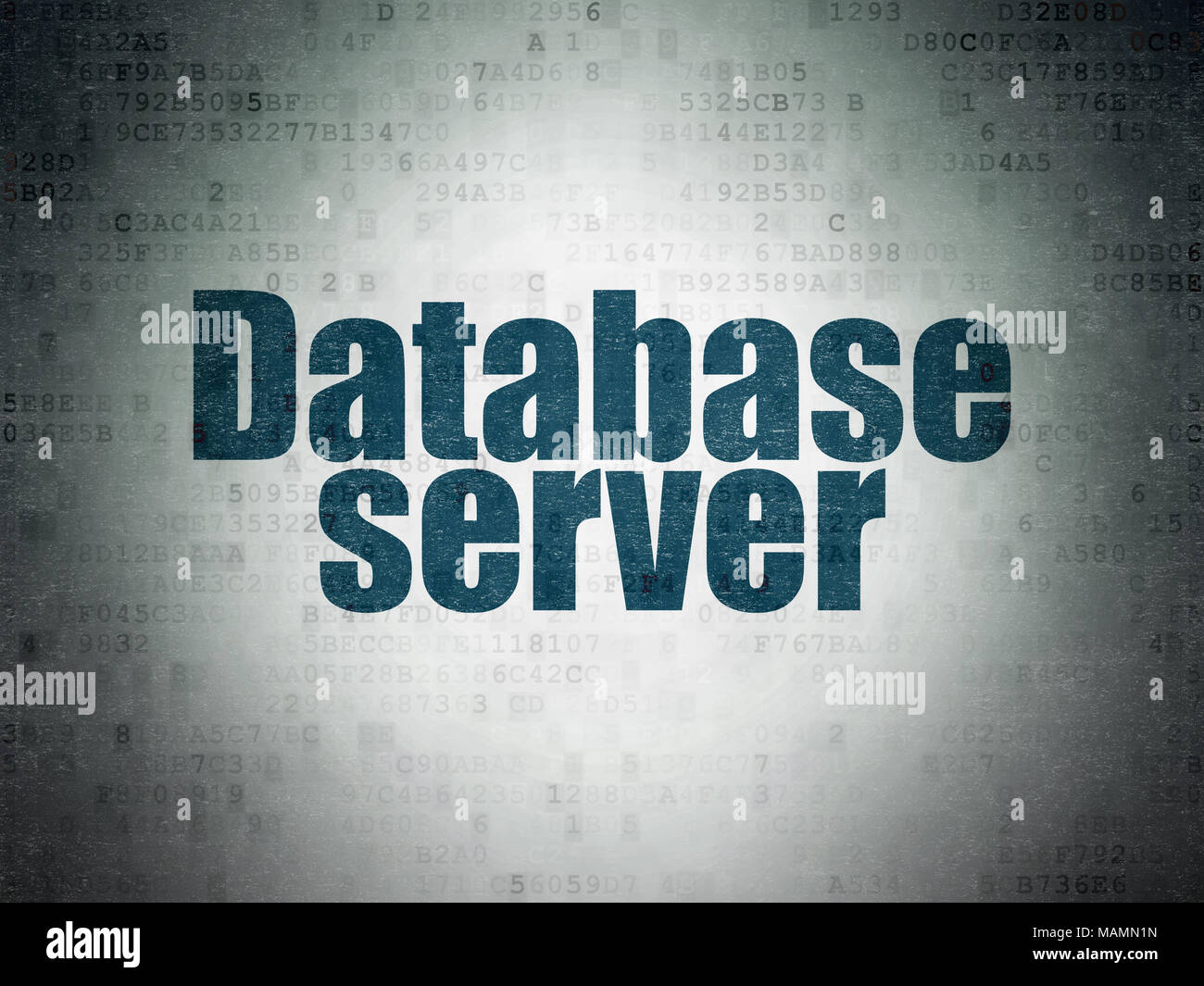 Database concept: Database Server on Digital Data Paper background ...