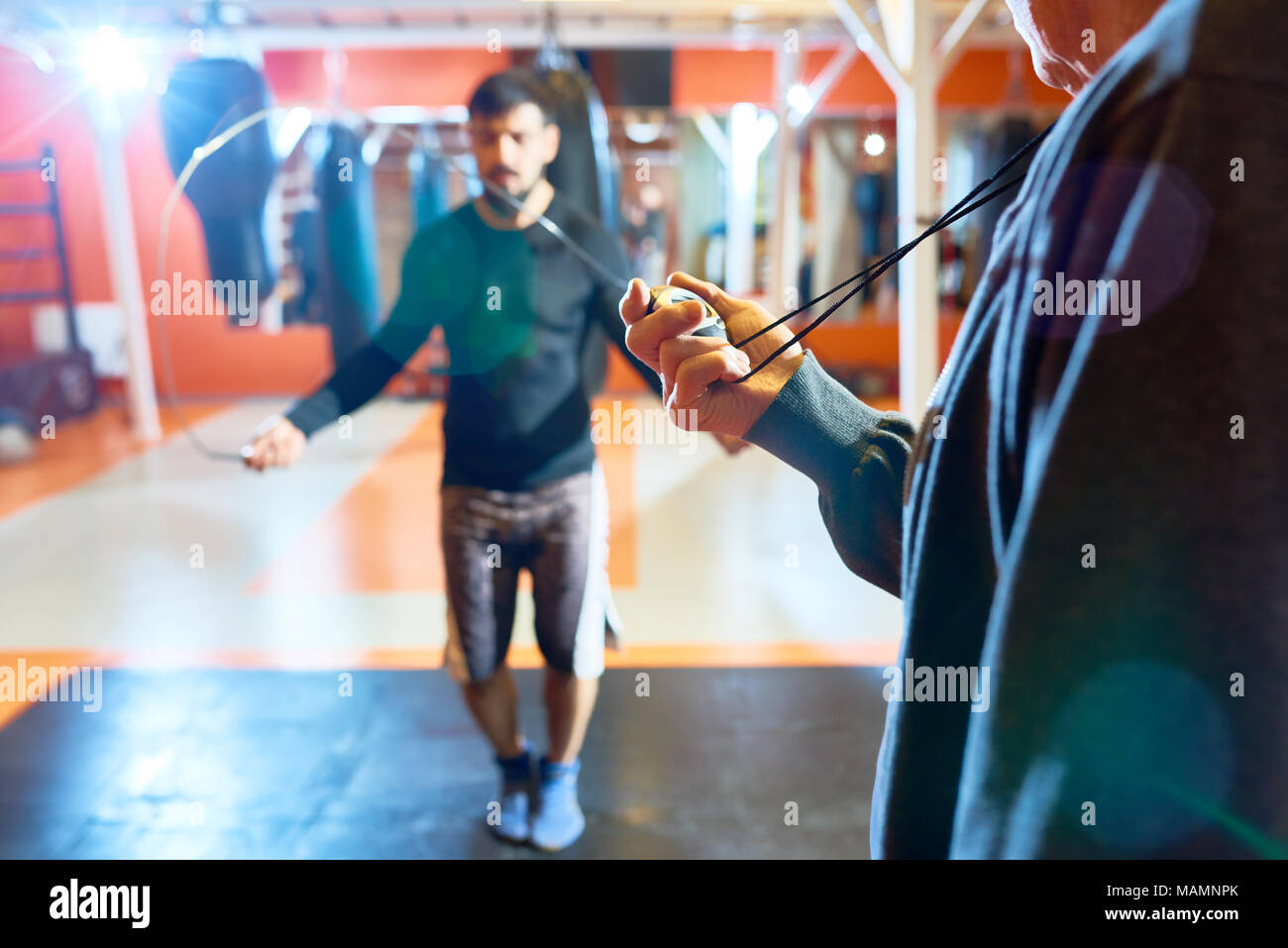 Fighter Jumping Rope Stock Photo - Alamy