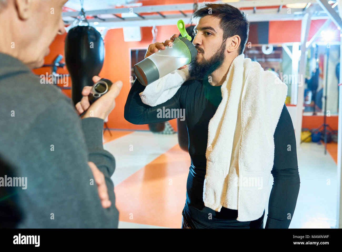 Boxer Drinking Water Stock Photo - Alamy