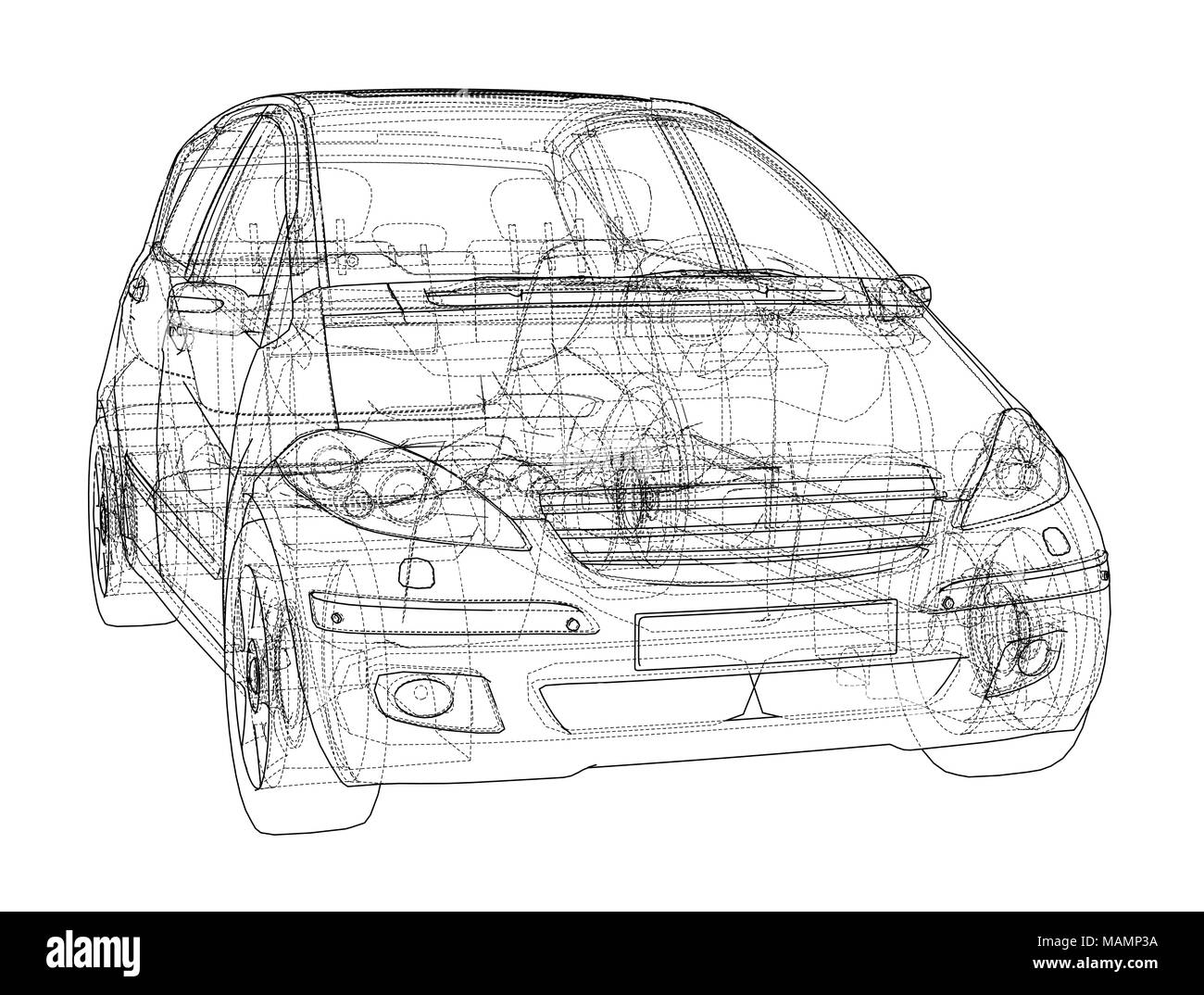 Concept of family car Stock Photo - Alamy