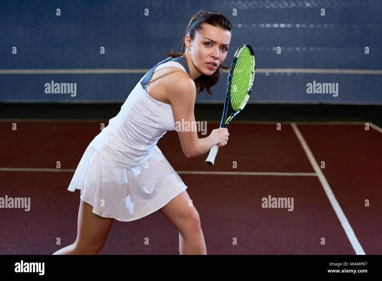 Tennis ball hitting racket hi-res stock photography and images - Alamy