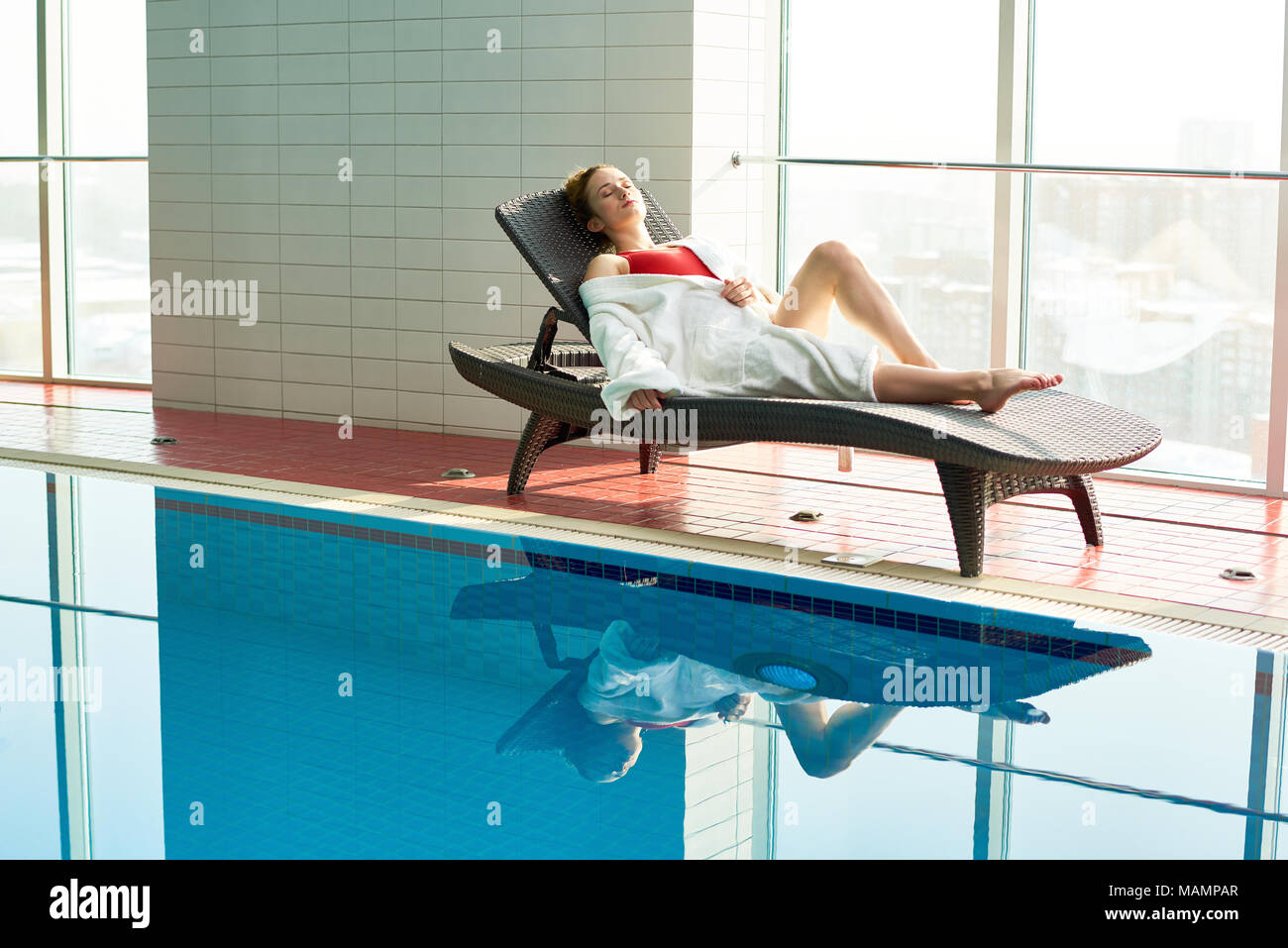Alone in the swimming pool hi-res stock photography and images - Alamy