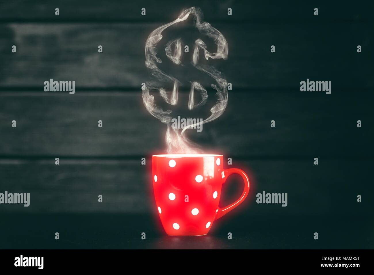 Coffee cup with dollar sign hi-res stock photography and images - Alamy