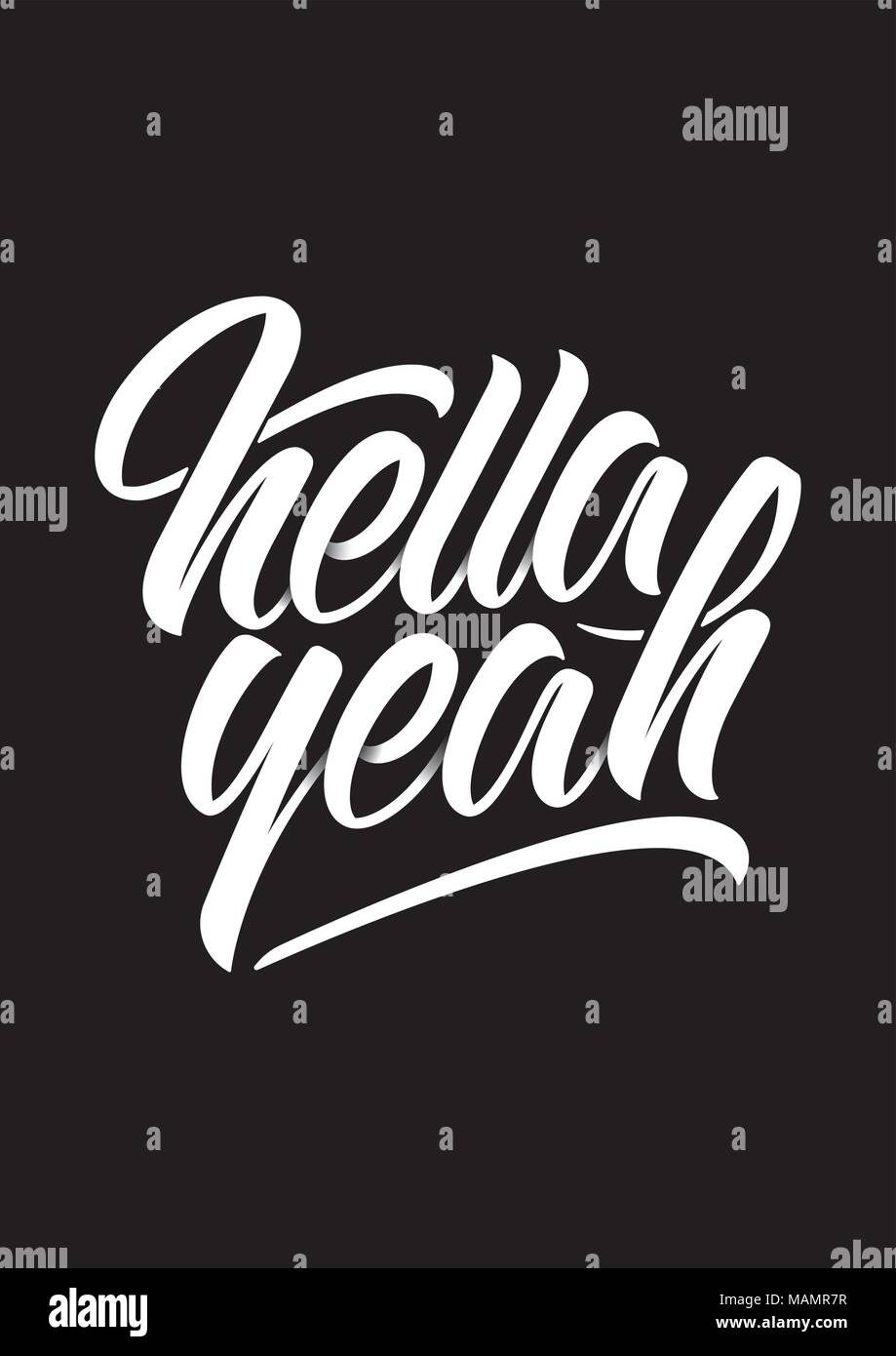 It's a vector illustration about a slang expression that means yes ...