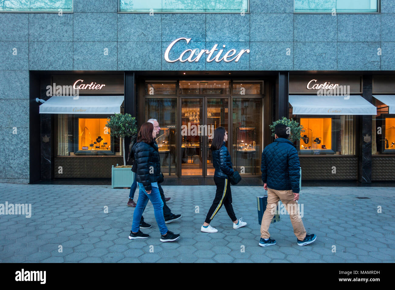 Cartier store shop barcelona hi-res stock photography and images - Alamy