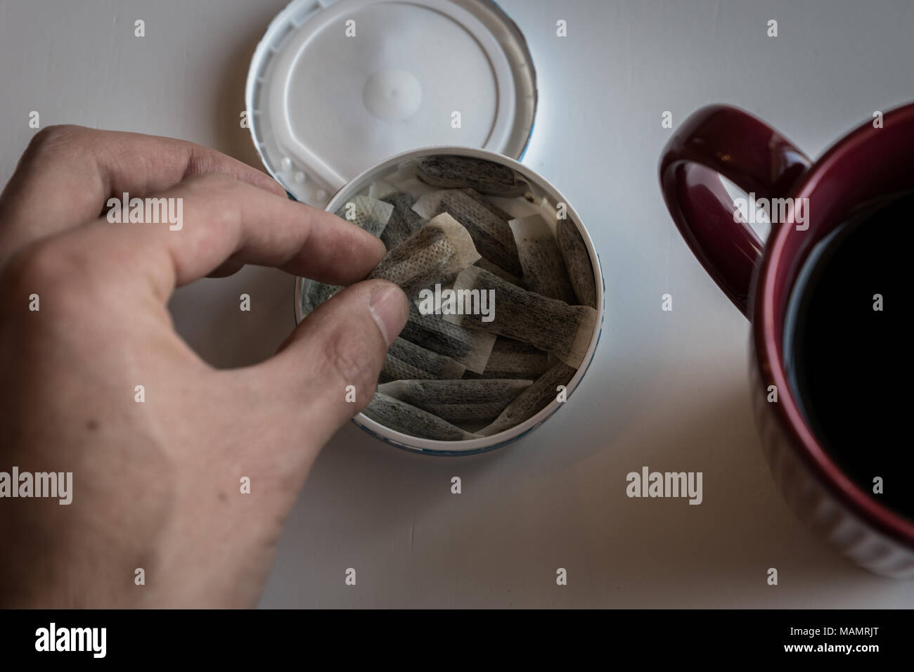 Snus - a box of Snus, a moist powder tobacco product widely consumed in ...