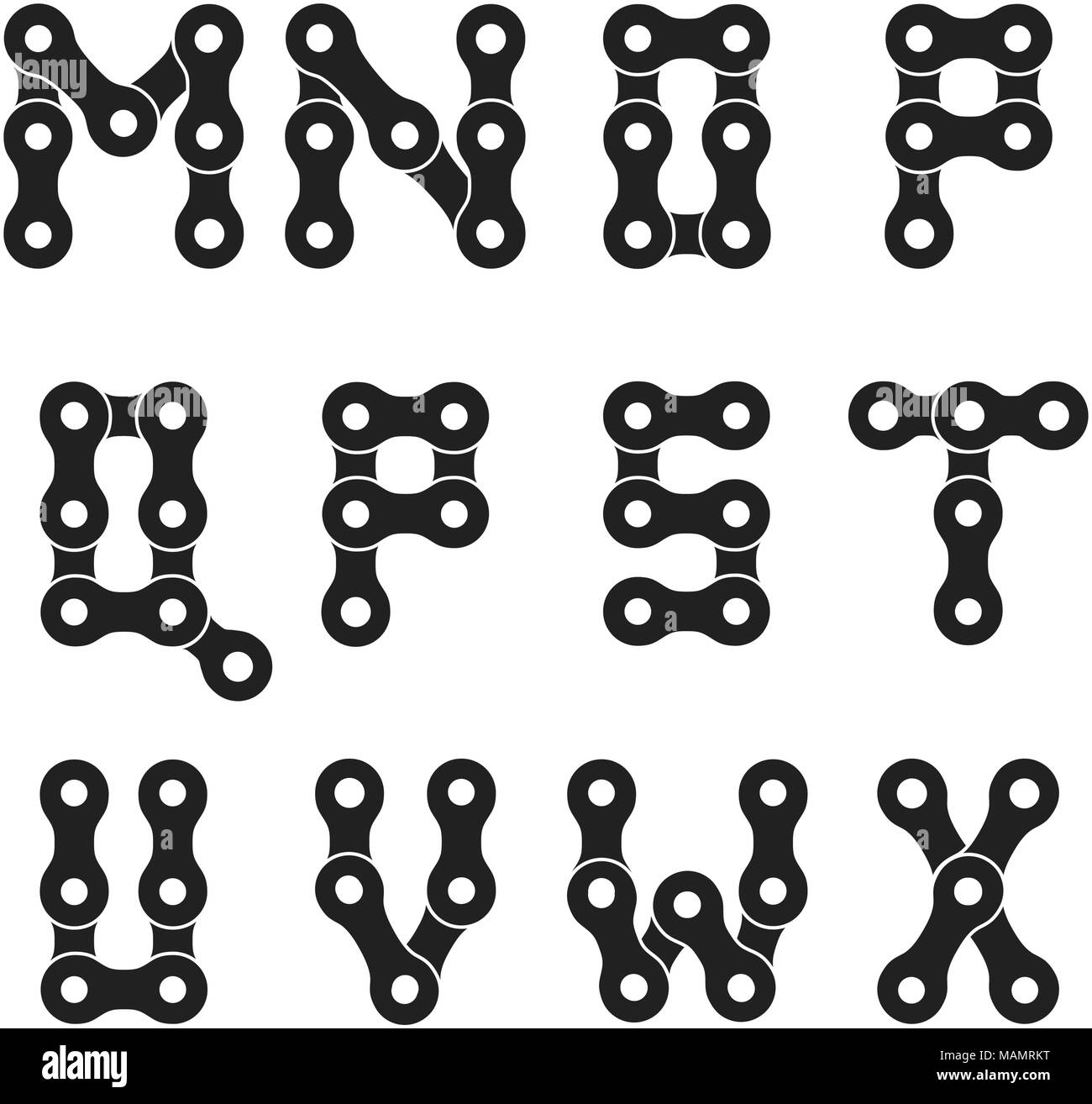 Bike chain Stock Vector Images - Alamy