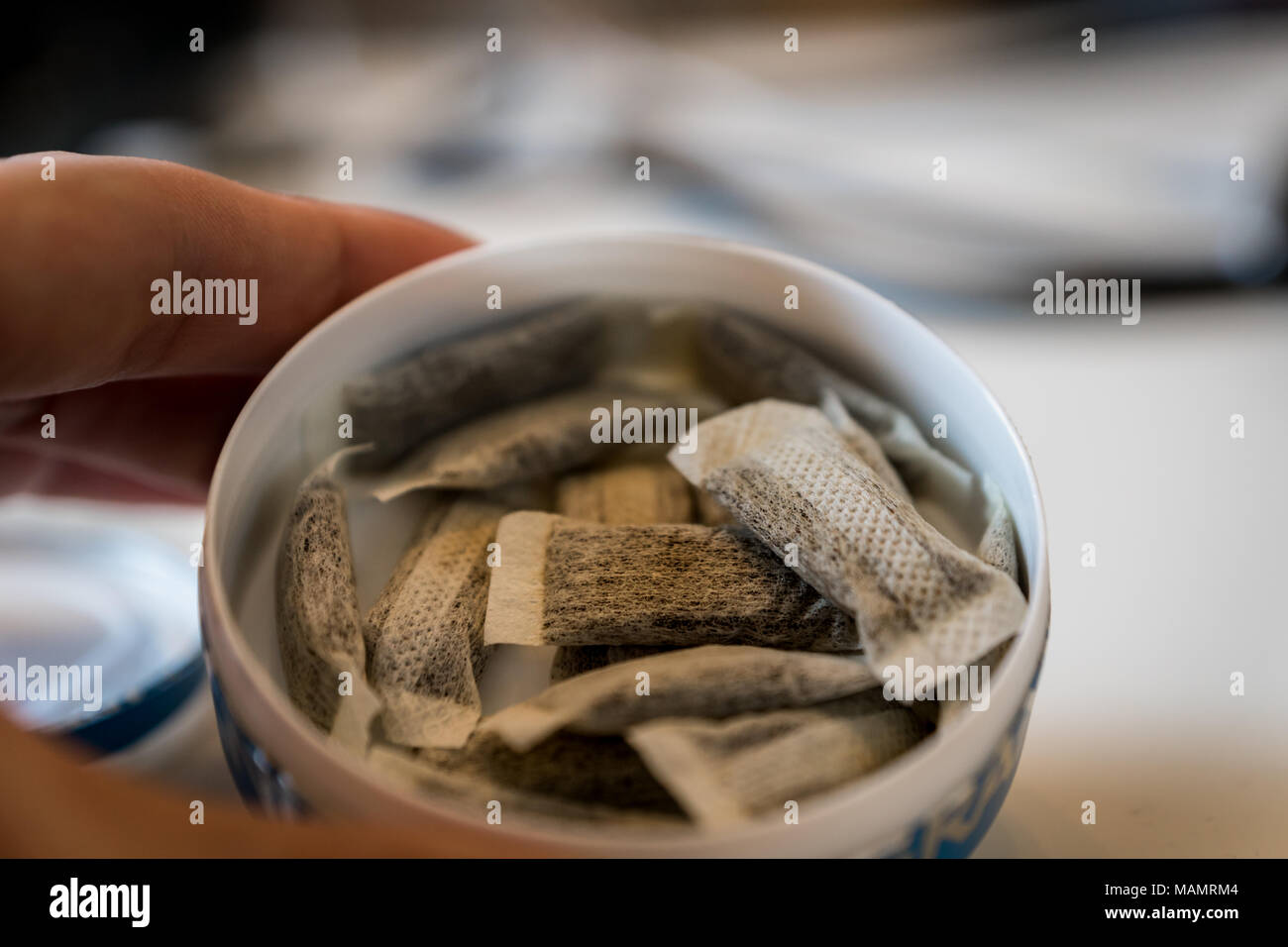 Snus - a box of Snus, a moist powder tobacco product widely consumed in ...