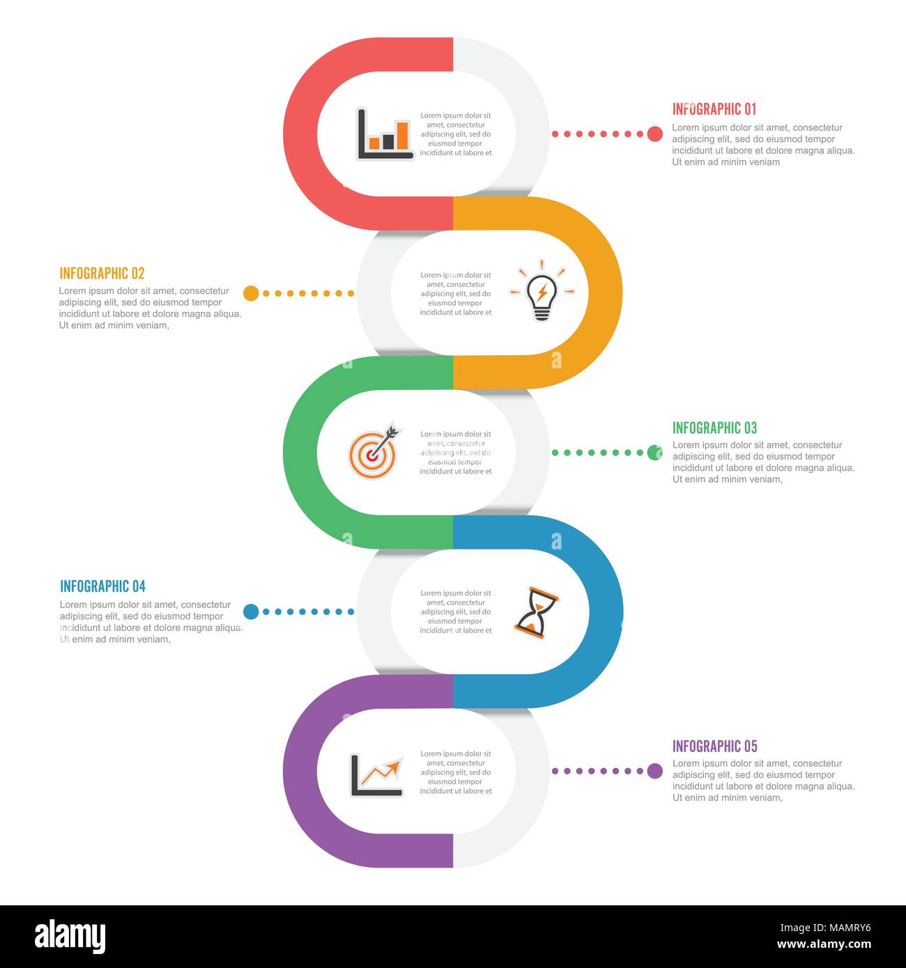 Five step project timeline hi-res stock photography and images - Alamy
