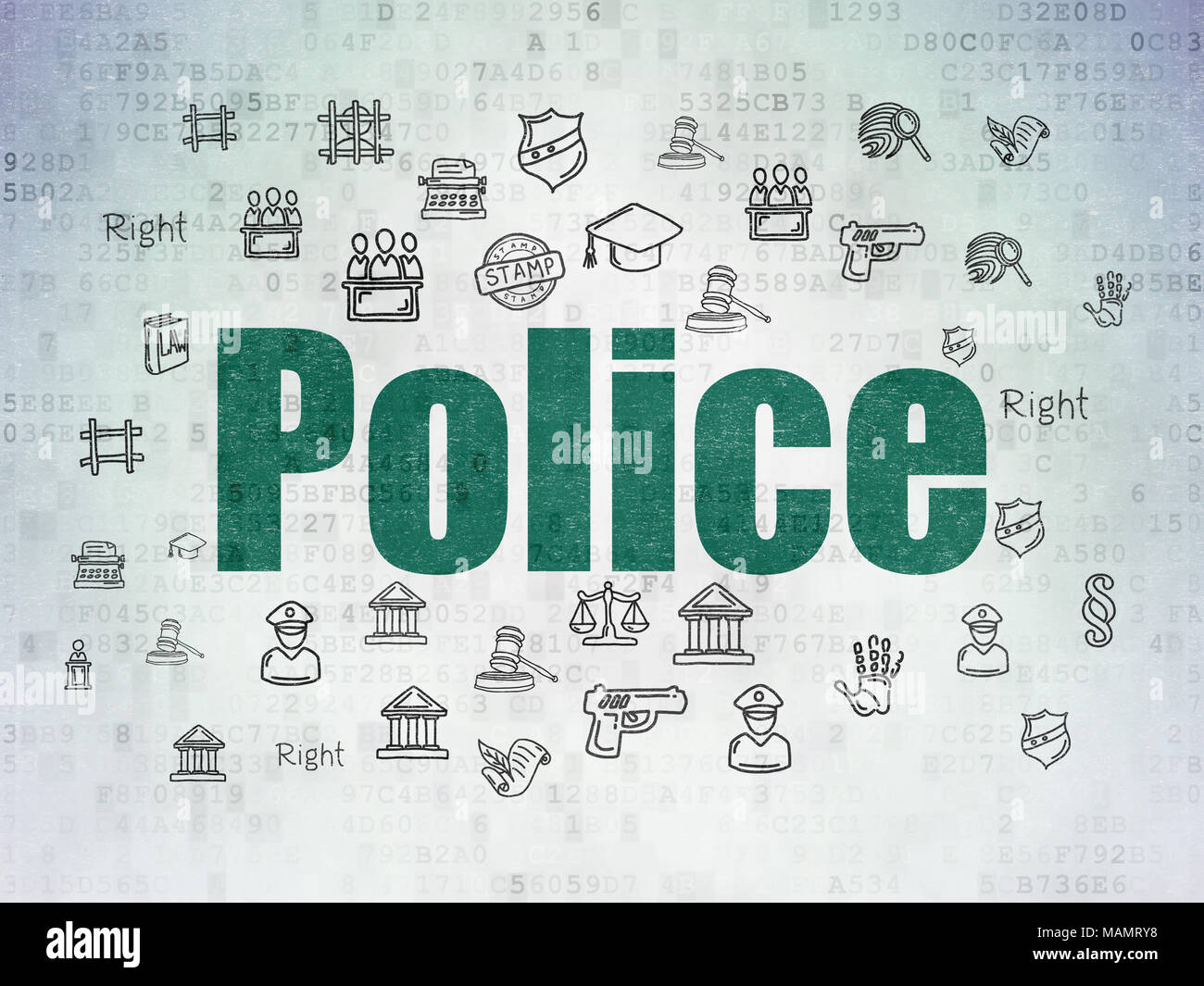 Police data texture hi-res stock photography and images - Alamy