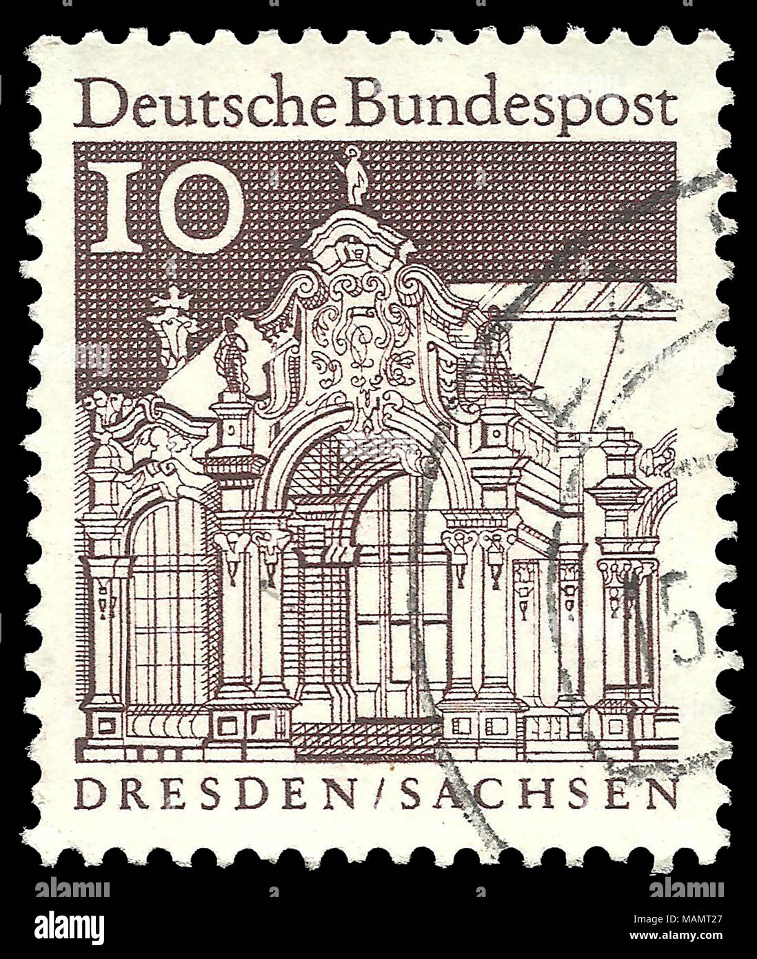 Germany - stamp 1967: Edition on German buildings from twelve centuries ...