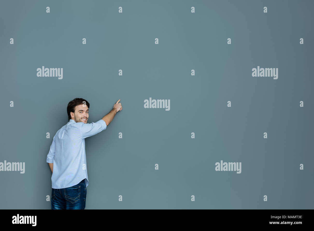 Close up young man turning hi-res stock photography and images - Alamy
