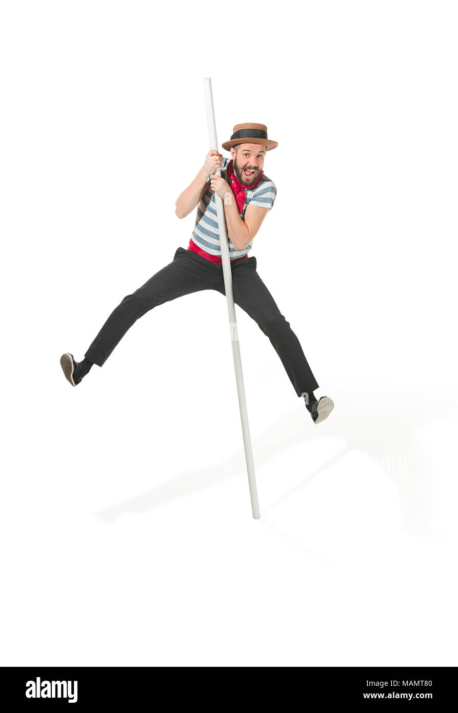 Happy gondolier hi-res stock photography and images - Alamy