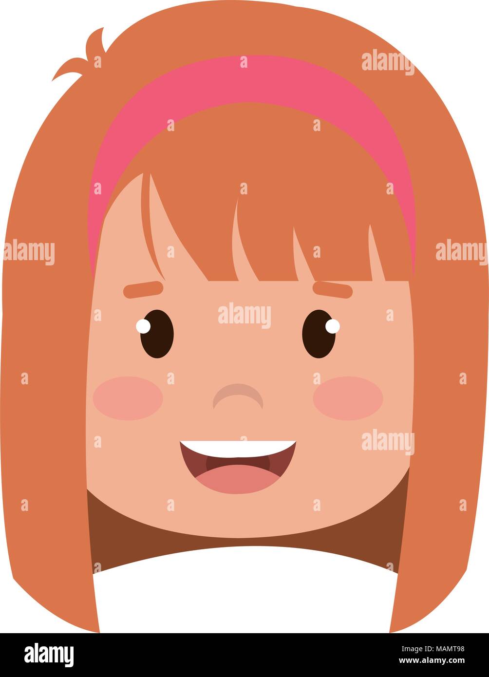 little girl head icon Stock Vector Image & Art - Alamy