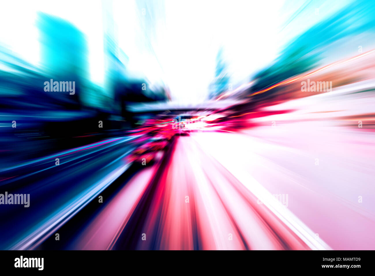 moving traffic light trails at night Stock Photo - Alamy
