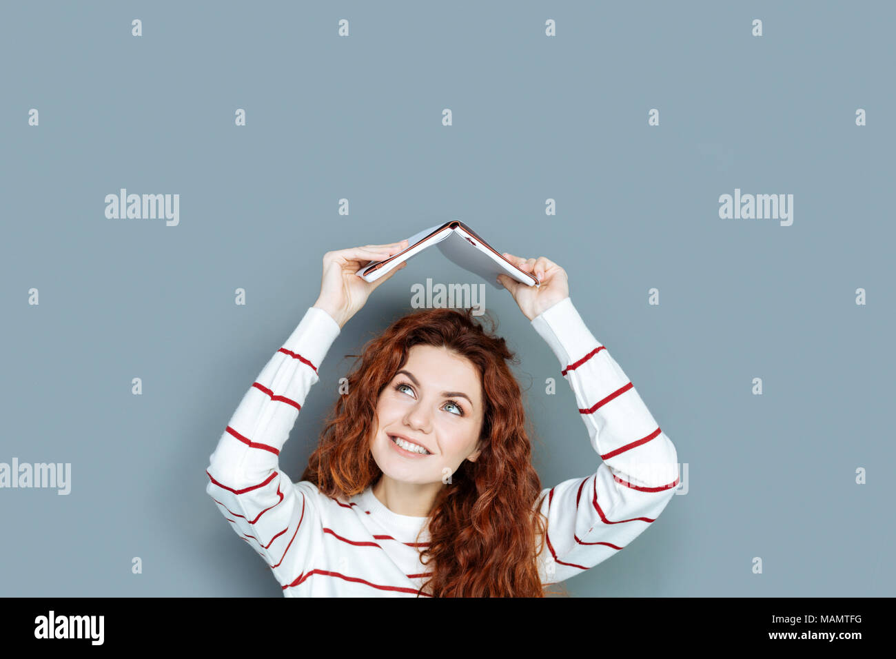 Woman emotional book hi-res stock photography and images - Alamy