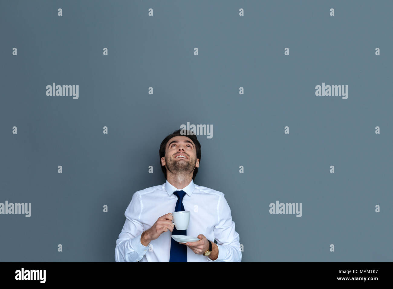 Leader looking up hi-res stock photography and images - Alamy