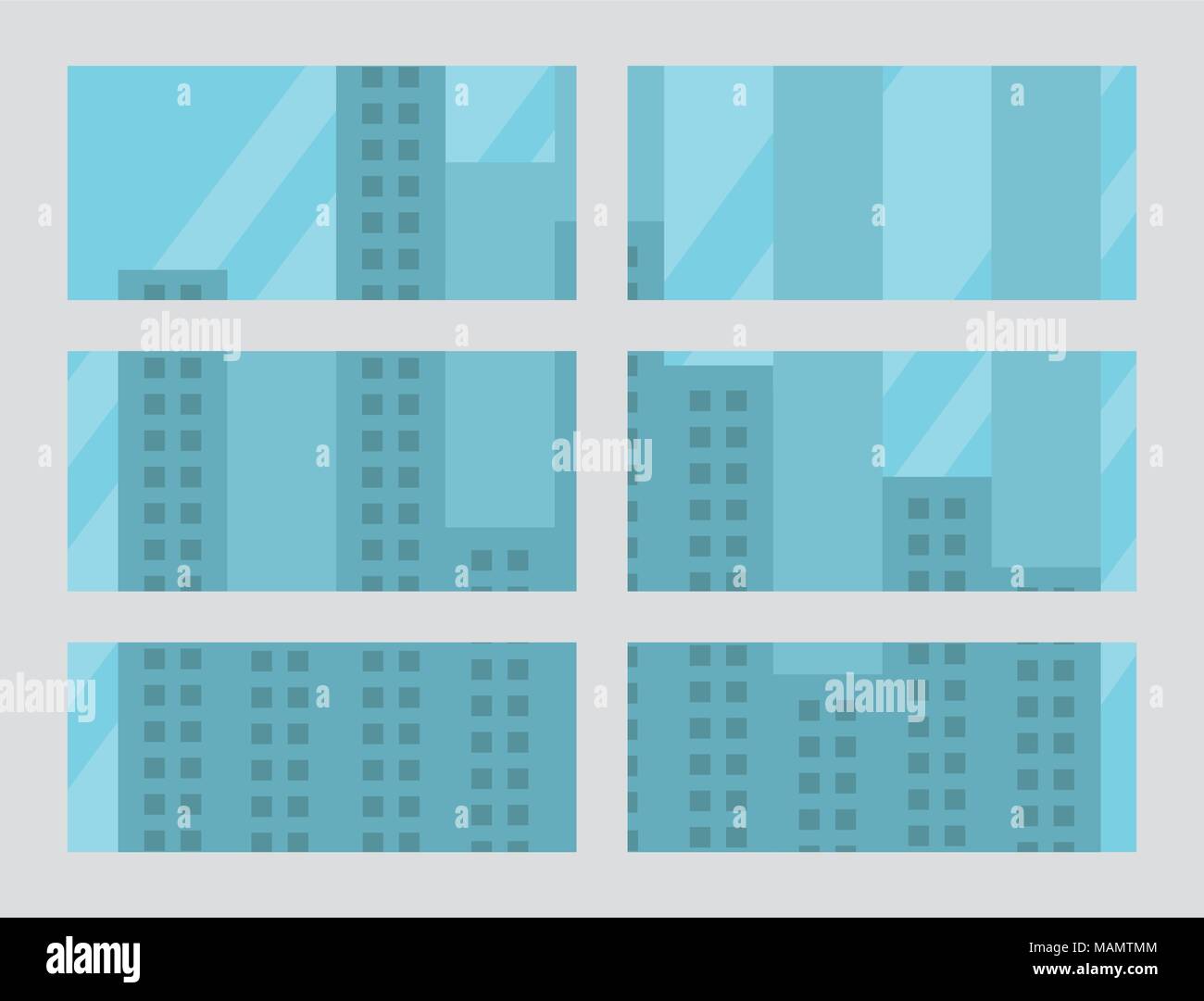 house window with cityscape Stock Vector Image & Art - Alamy