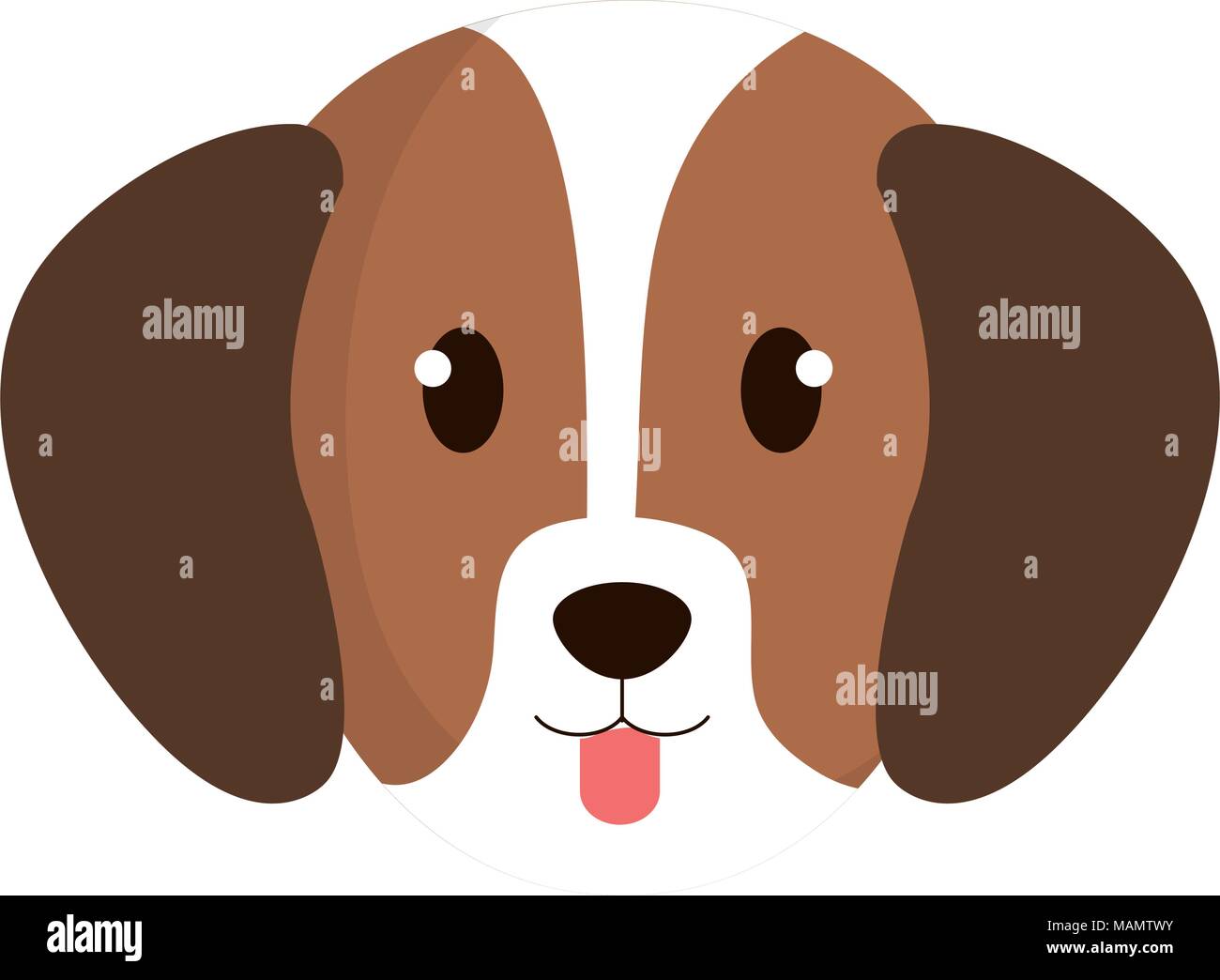 cute dog head pet friendly Stock Vector Image & Art - Alamy