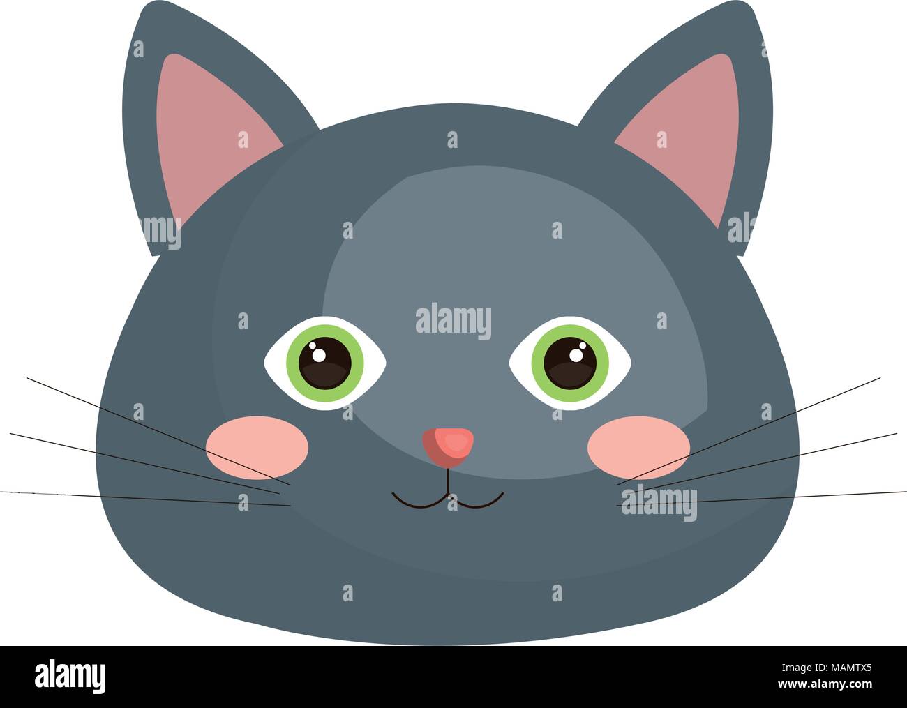 cute cat head pet friendly Stock Vector Image & Art - Alamy
