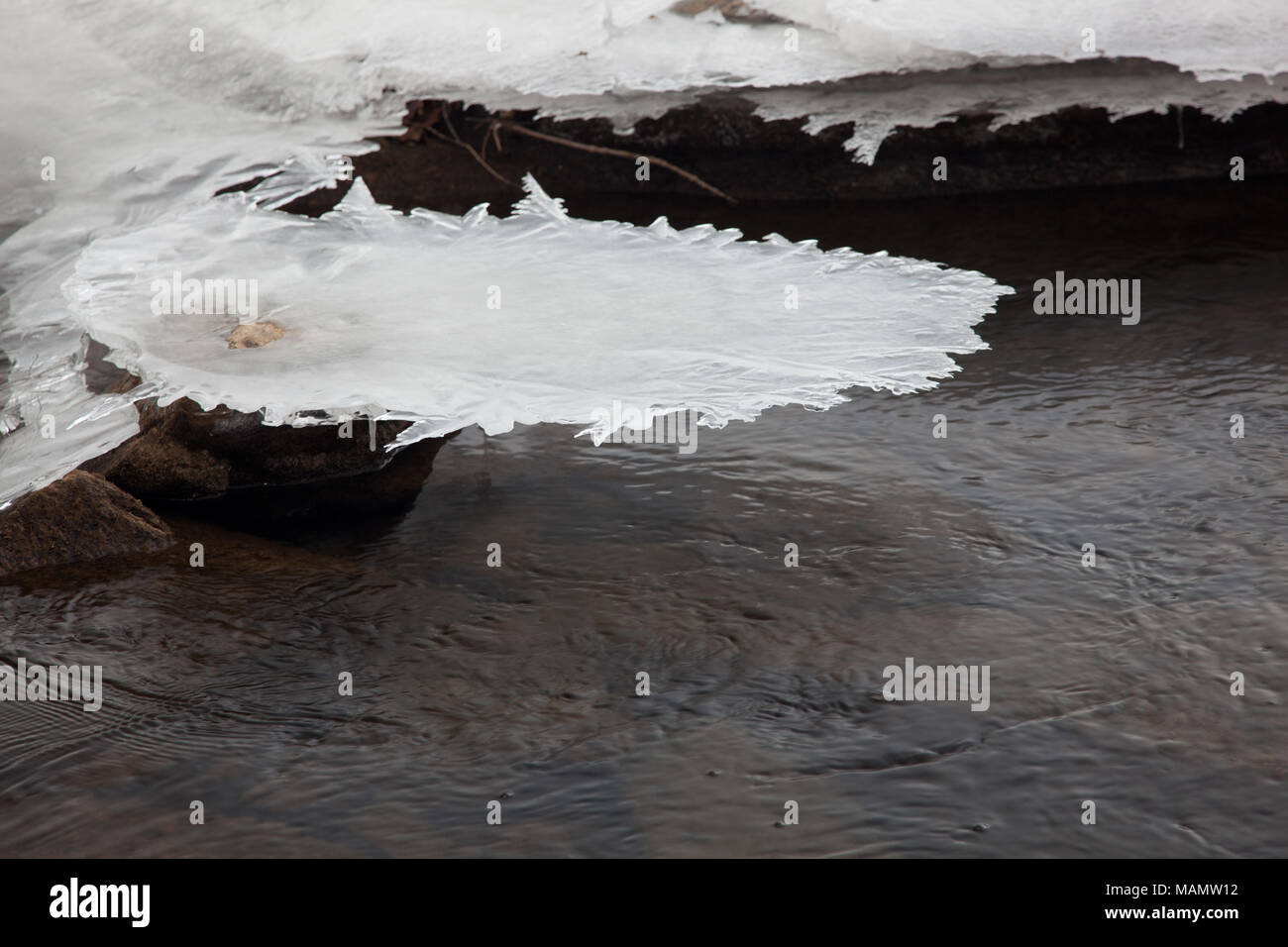 Water and Ice Stock Photo - Alamy