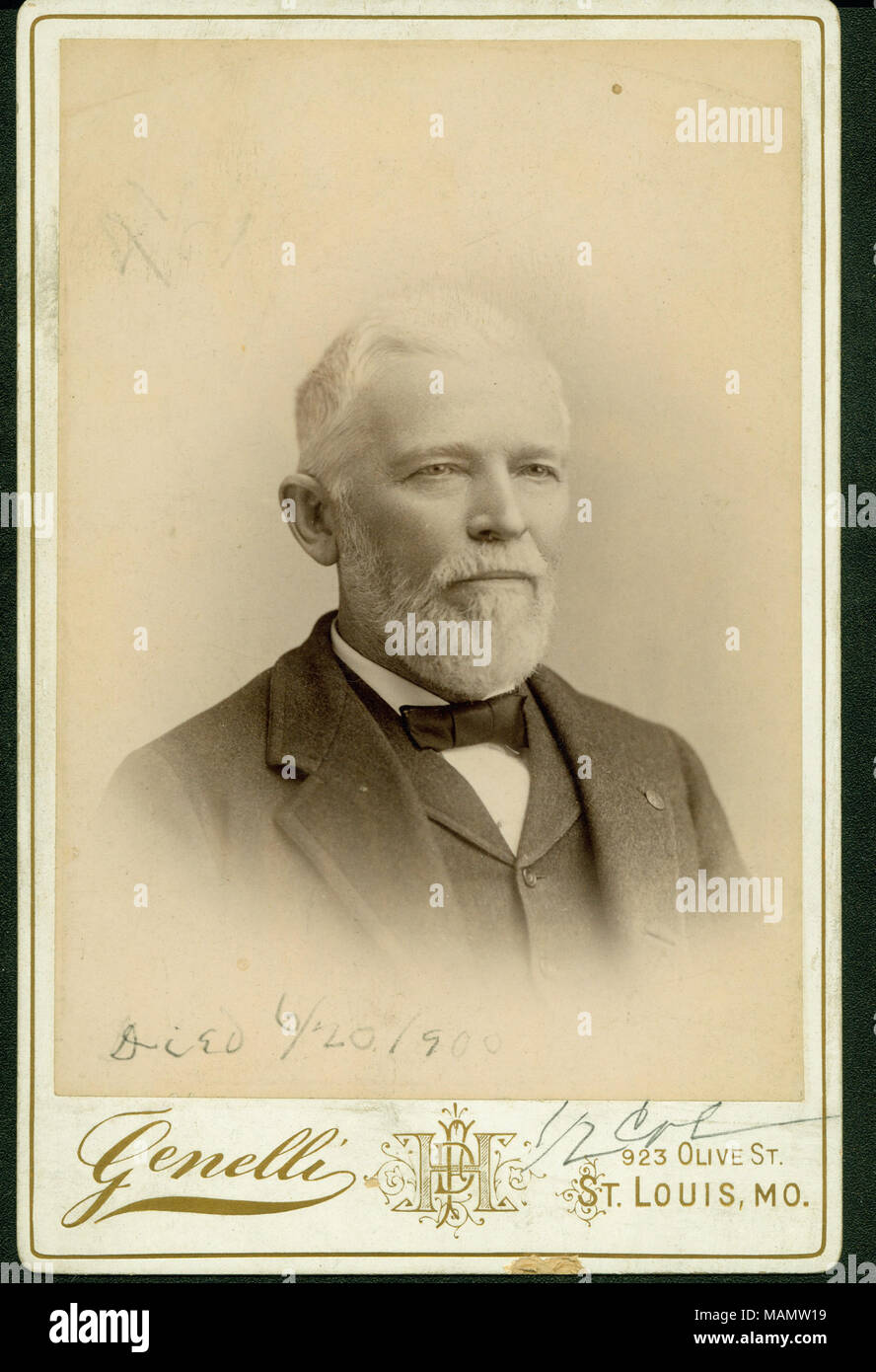 Formal bust portrait of Adam Roth wearing a suit, vest, and bow tie ...