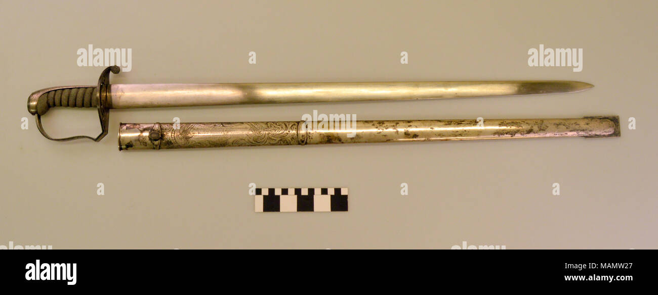 Sword with scabbard presented to Captain William P. Bowen by the ...