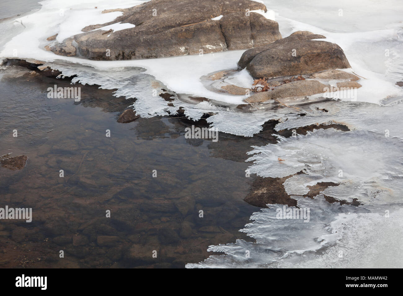 Water and Ice Stock Photo - Alamy