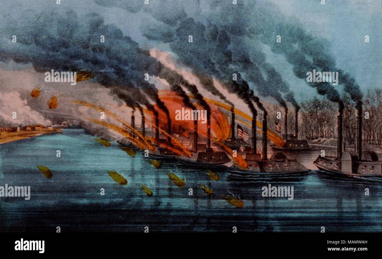 TITLE: 'Bombardment and capture of Fort Henry, Tenn.' (Battle of Fort ...