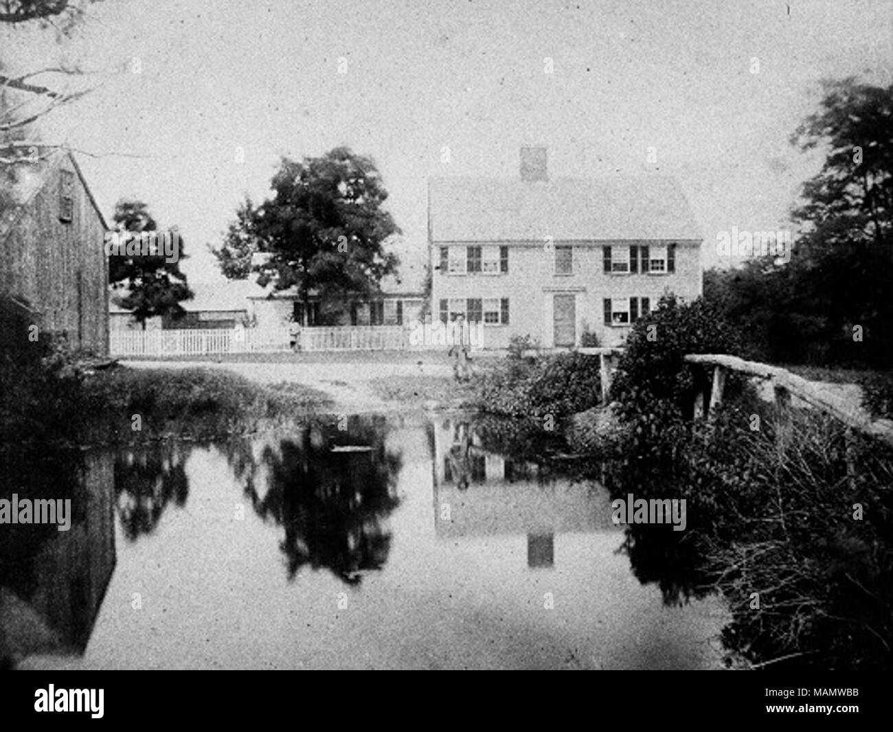 . The Benjamin Nye House in Sandwich, Massachusetts. . circa 1880 Stock ...