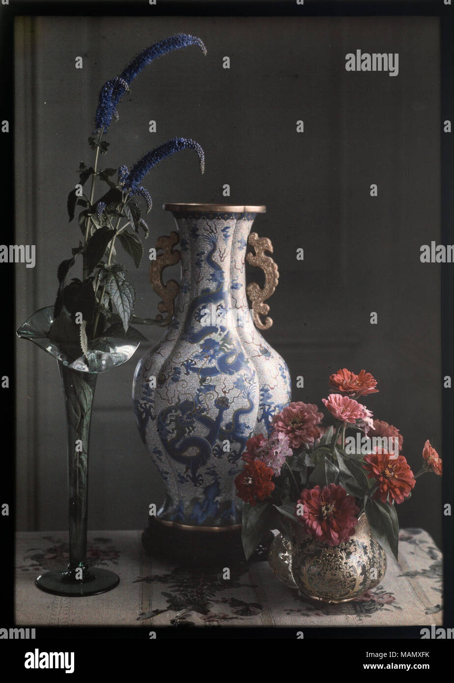 . Still Life with Ornate Chinese Vase. about 1910 Stock Photo - Alamy