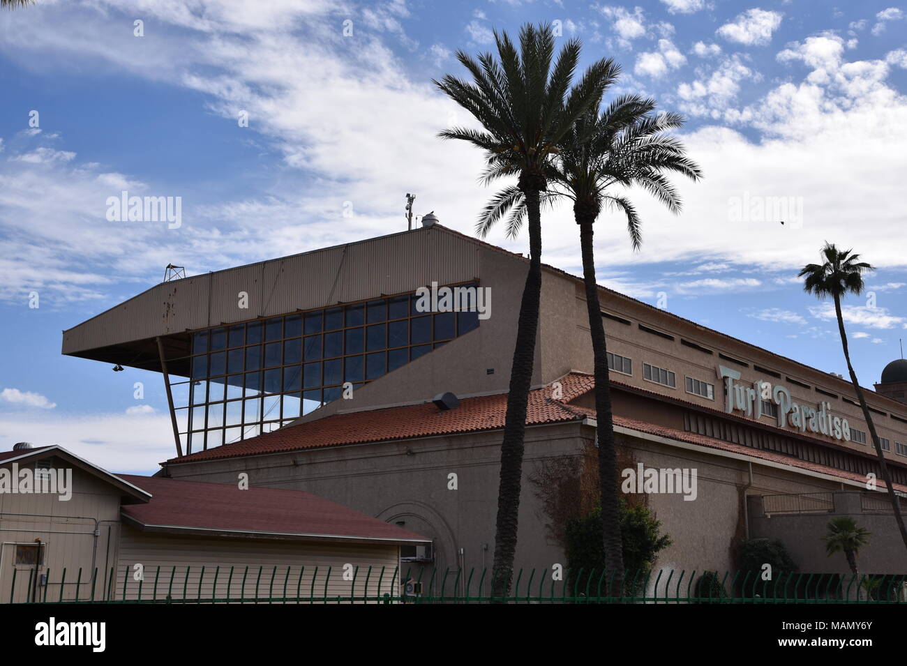 Turf Paradise Horse Race track in Phoenix Arizona 4/1/18 Stock Photo ...
