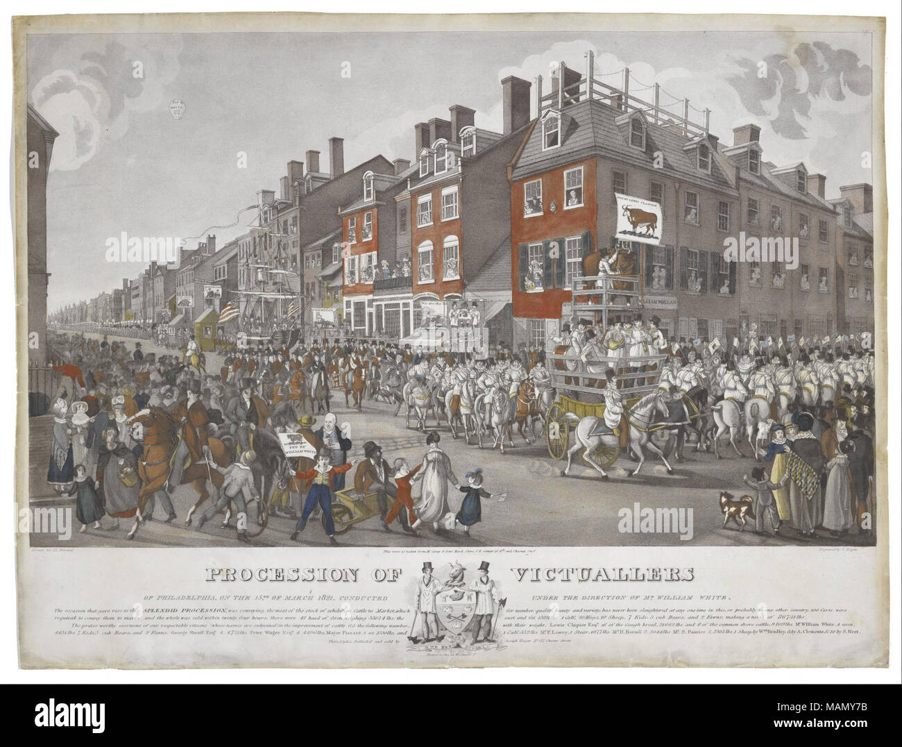 . English: Procession of Victuallers of Philadelphia, on the 15th of ...