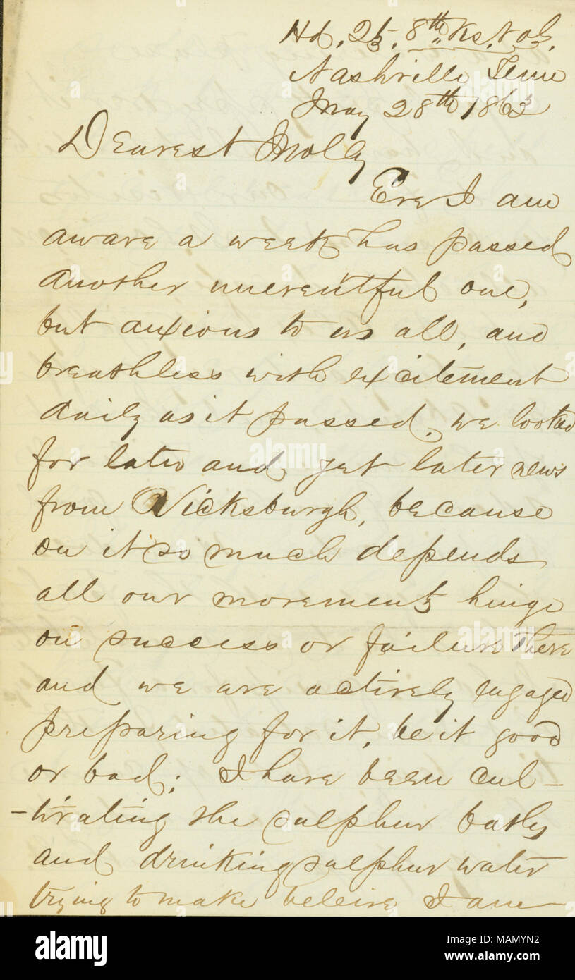 Describes the monotony of camp life. Title: Letter from James E. Love ...