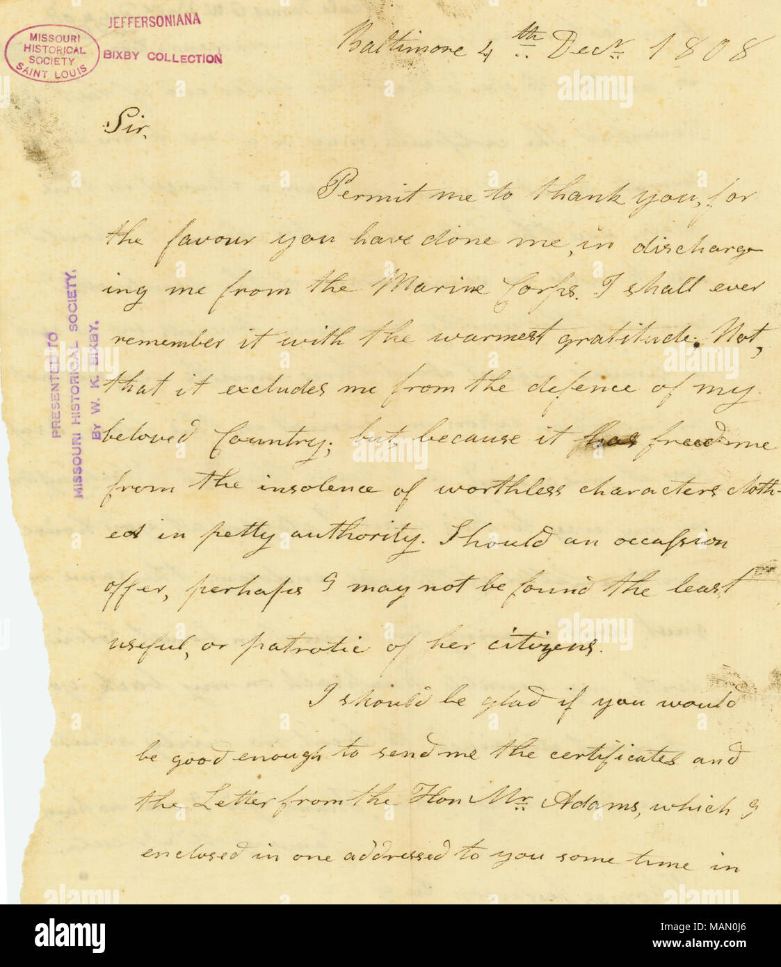 Discharge letter hi-res stock photography and images - Alamy