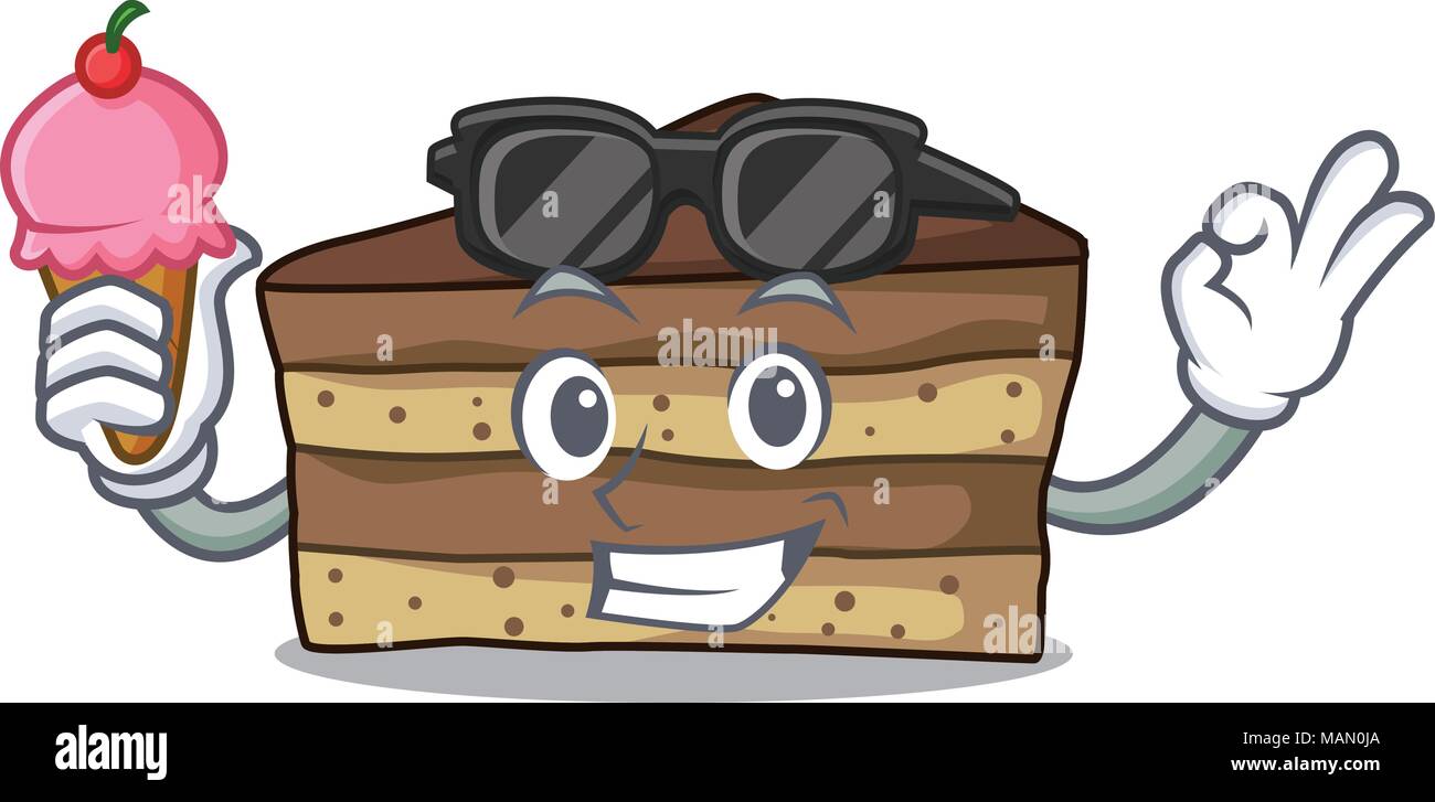 Ice cream tiramisu cake Stock Vector Images - Alamy