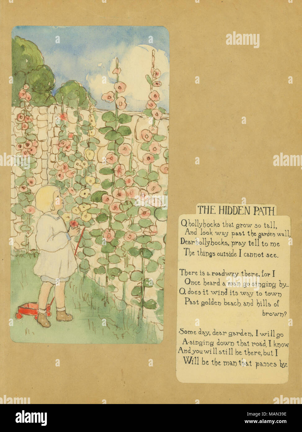 'The Hidden Path,' poem and illustration by Caroline Risque. Title:The ...