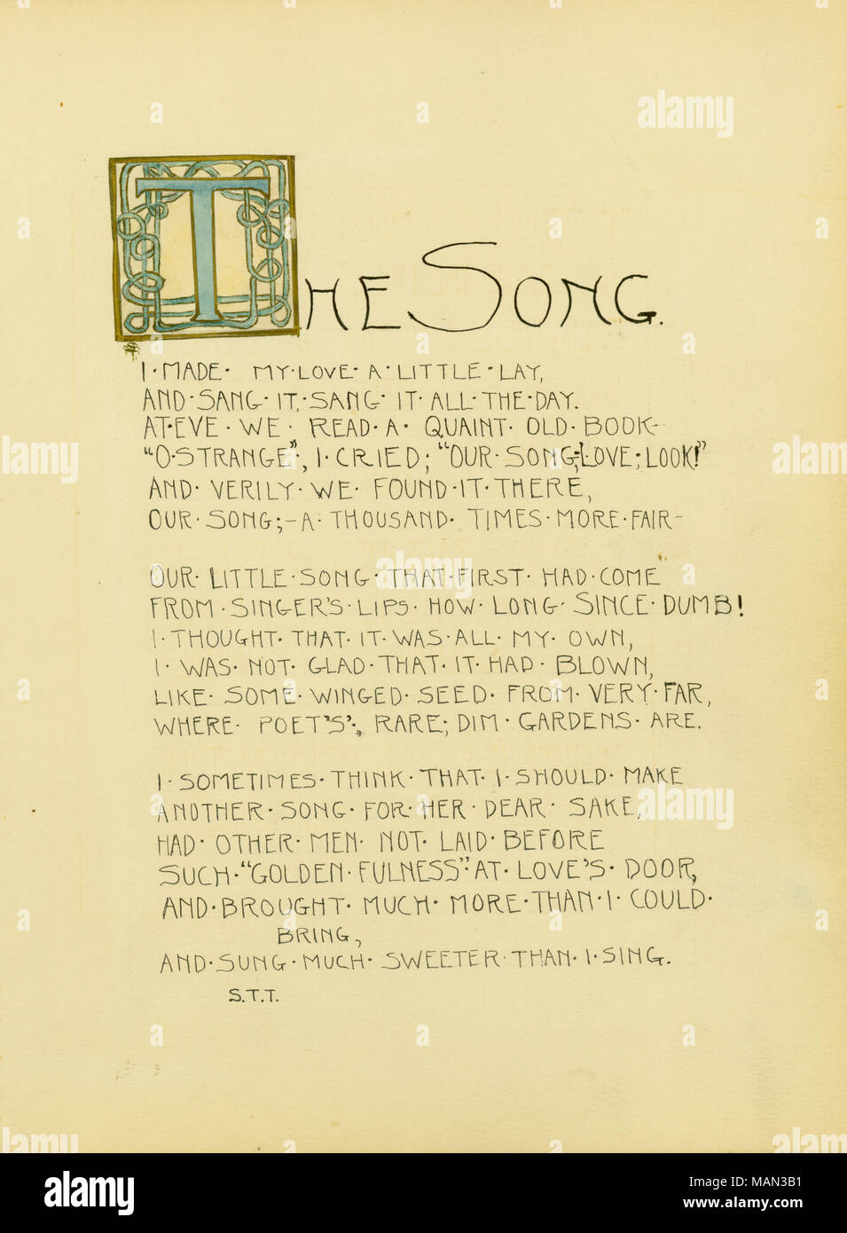 'The Song,' poem by Sarah Teasdale. Title:The Potter's Wheel, Volume 1 ...