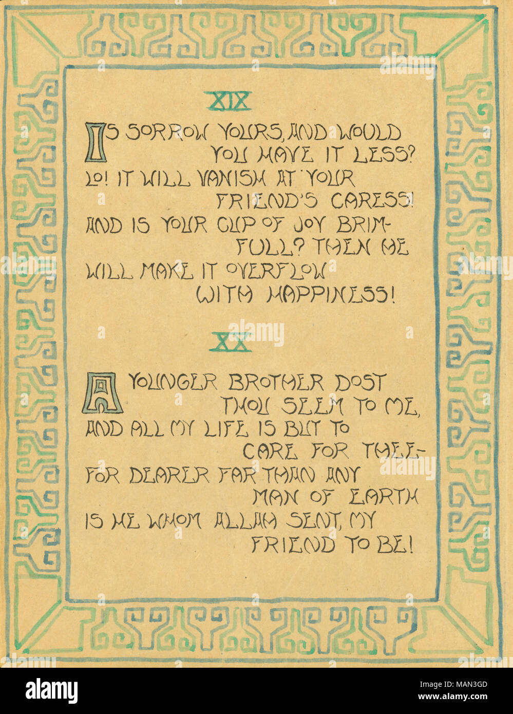 Four quatrains hi-res stock photography and images - Alamy