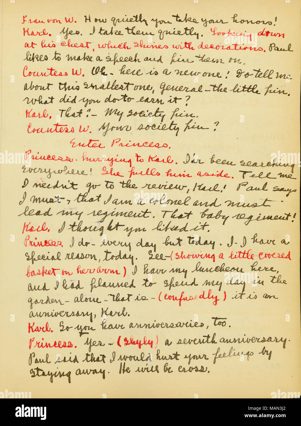 'The Princess and the Boy, Act II,' play by Celia Harris, page three ...