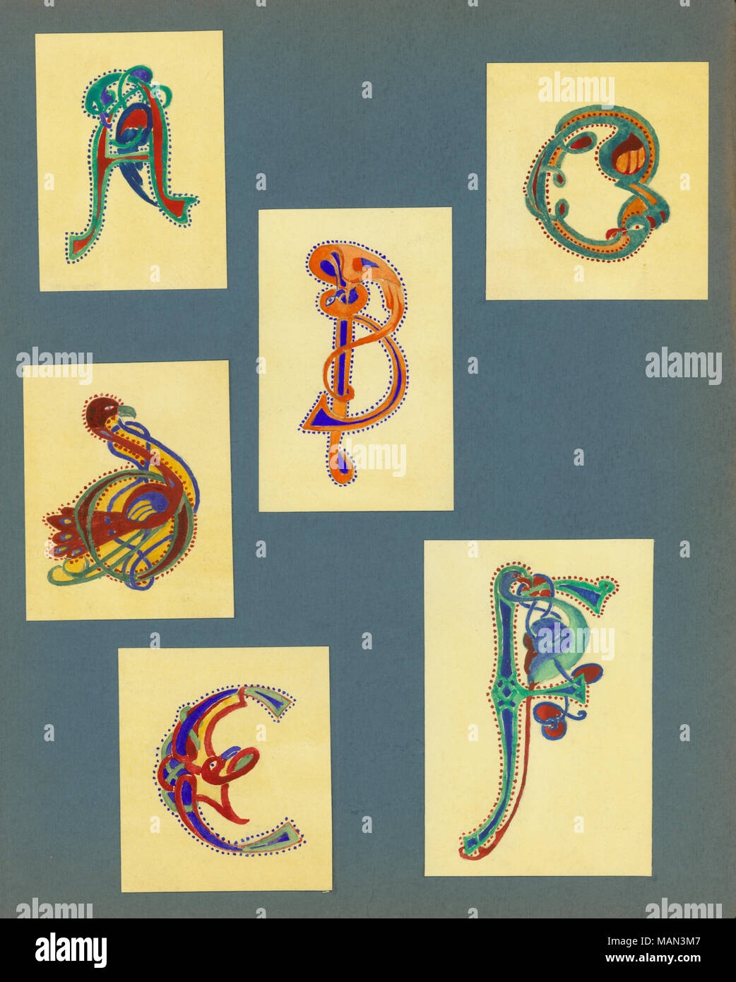 Ancient Celtic Alphabet Letters