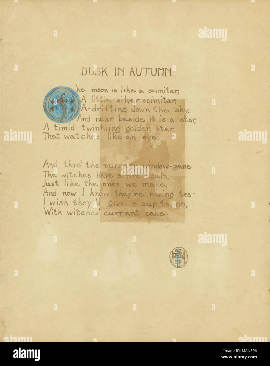 'Dusk in Autumn,' poem by Sara Teasdale. Title:The Potter's Wheel ...